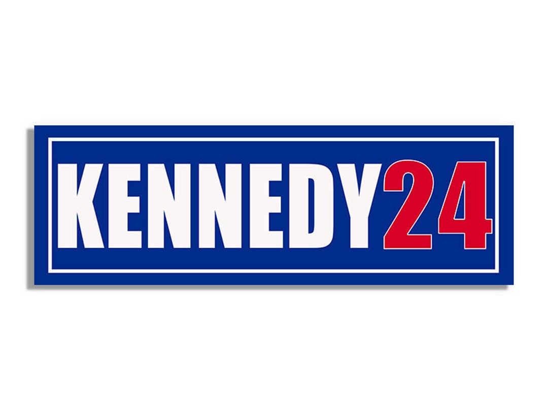 3x9 Inch KENNEDY 24 Large Print Bumper Sticker vinyl Decal Bobby Jfk ...