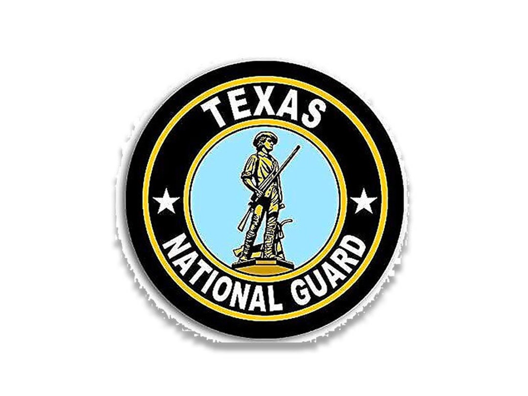 Round Texas National Guard Seal Sticker (vinyl Decal Logo Insignia Army ...