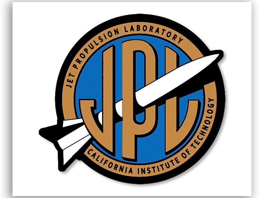 Round Vintage JPL Rocket Logo Sticker (seal Insignia Rocket Truck Musk ...