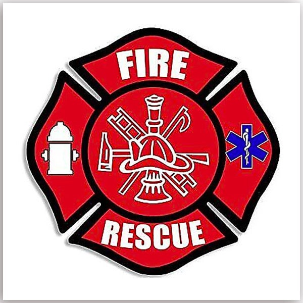 Fire Dept Decal - Etsy