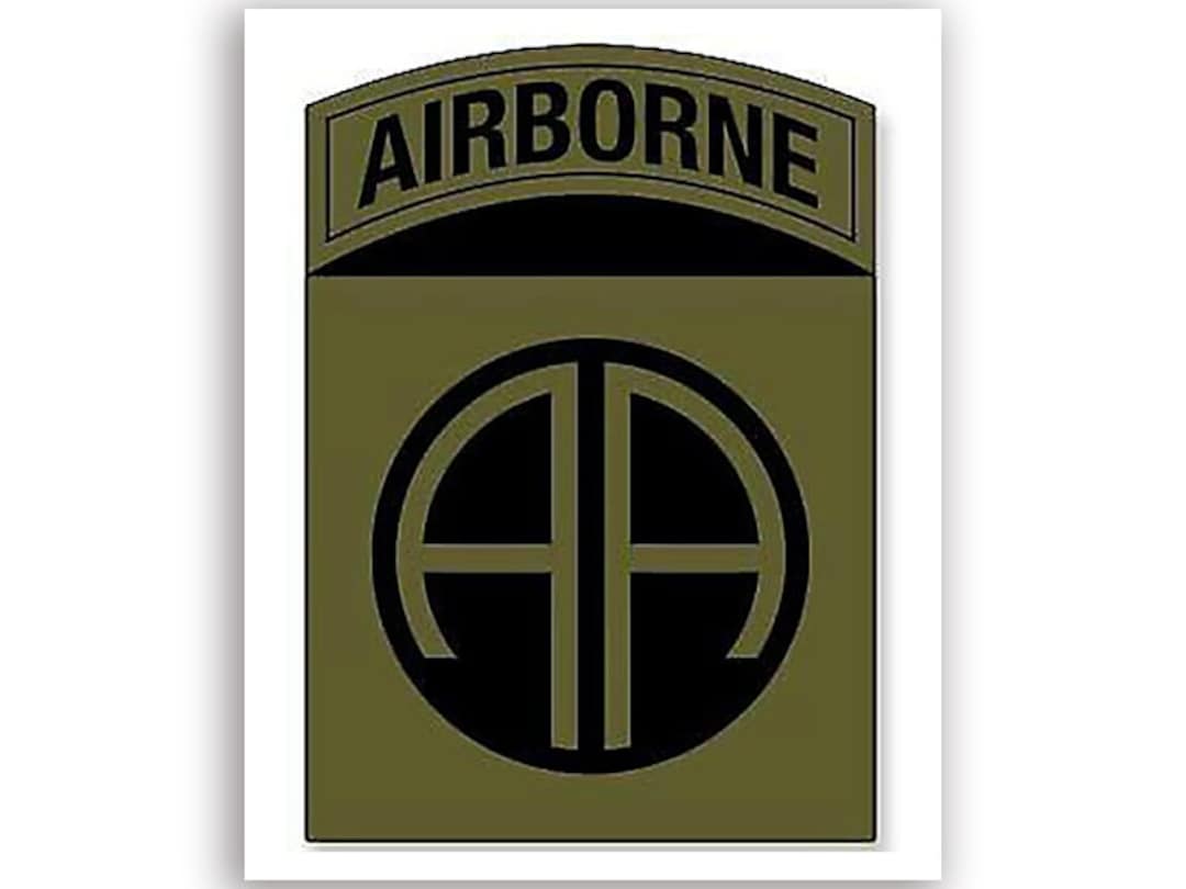3x4 Inch Subdued Colors 82nd Airborne AA Logo Sticker (decal Vinyl Auto ...