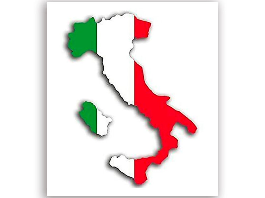 4x5 Inch Italy Shaped Italian Flag Sticker (italia Decal Vinyl Auto Car Truck Rv Laptop Cell ...