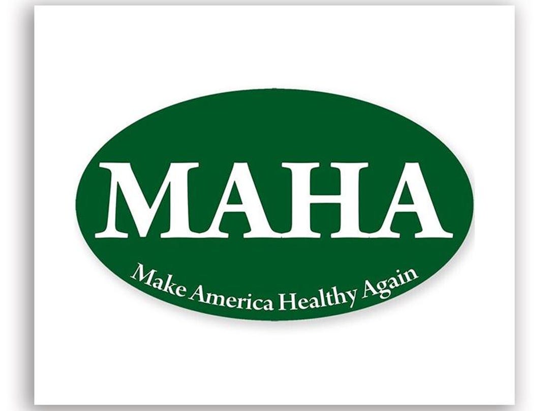Oval Green: MAHA Sticker (make America Healthy Health Rfk Kennedy Trump ...