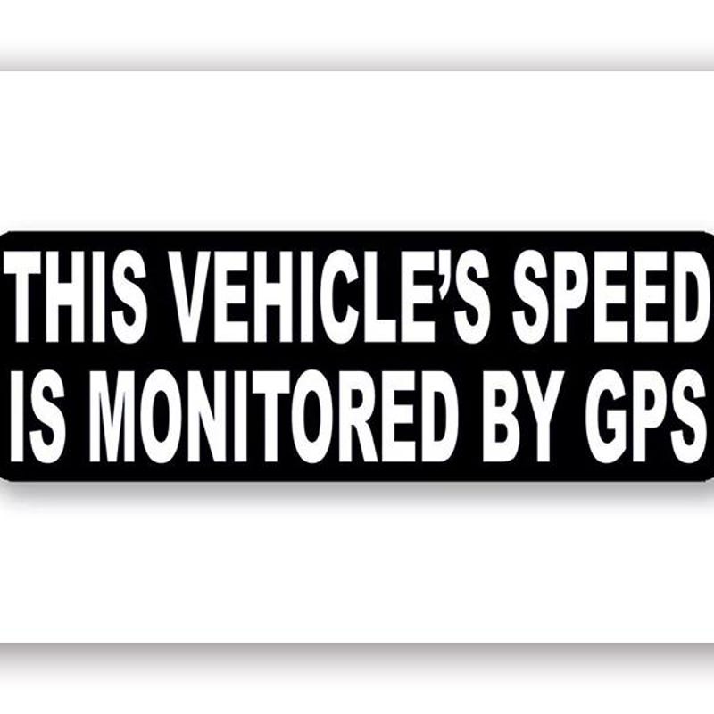 Speed Monitored by Gps Sticker - Etsy