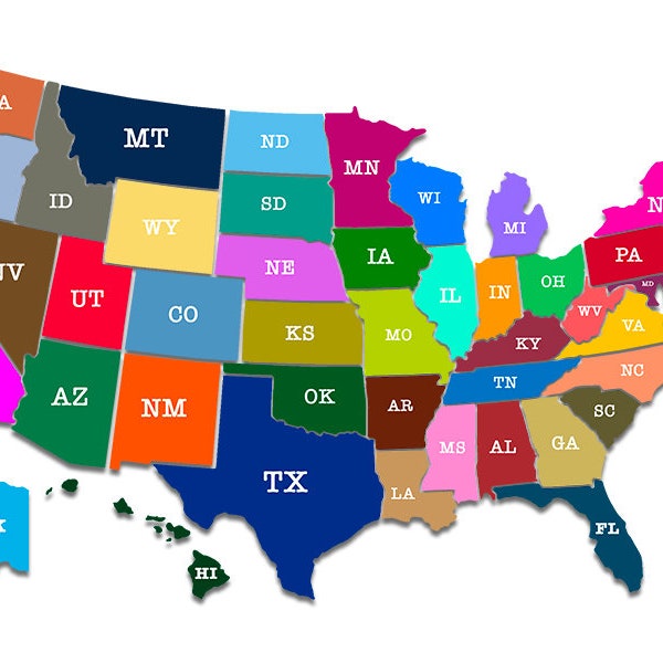 Rv Travel Map Stickers - Etsy