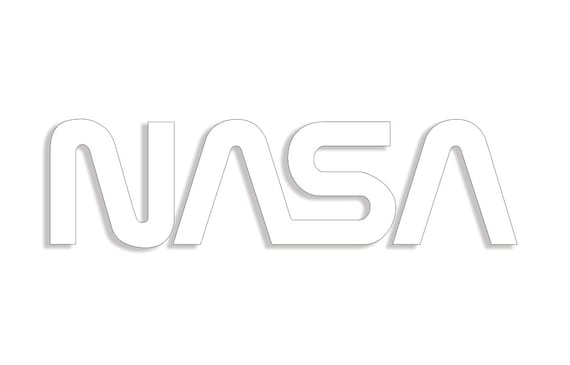 Nasa Worm Logo Black Background