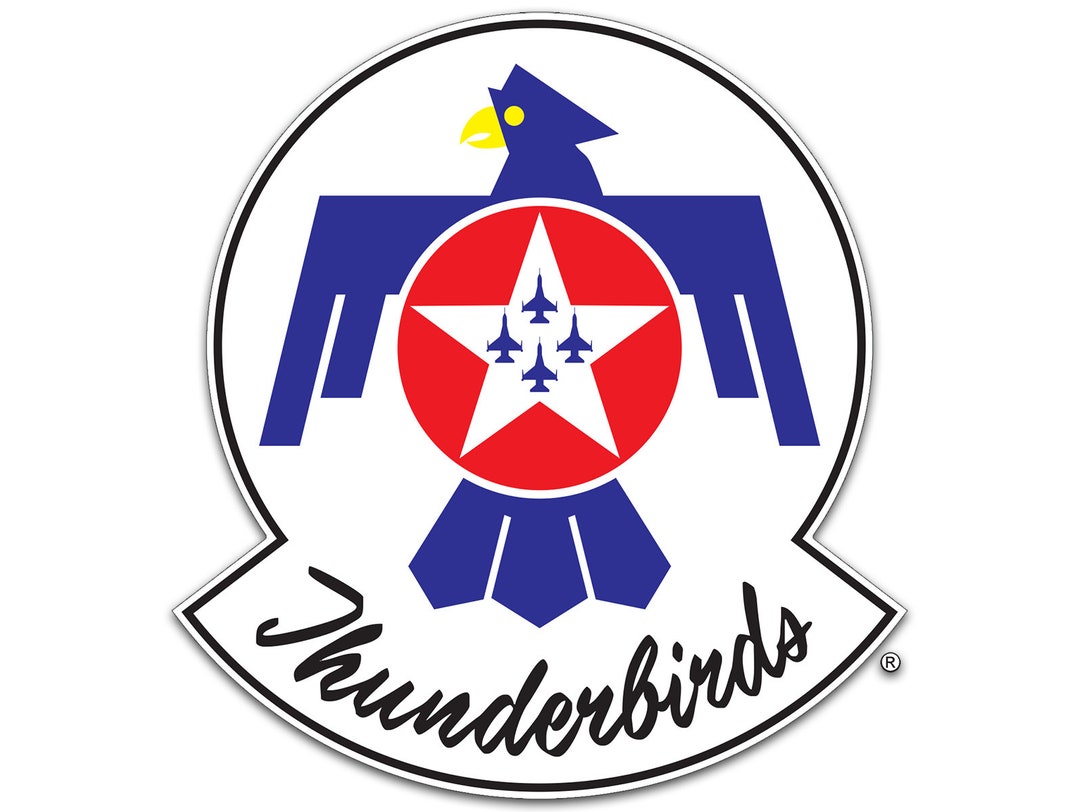 8 Inch Large Full-color USAF Thunderbirds Logo Sticker (us Vinyl Decal ...