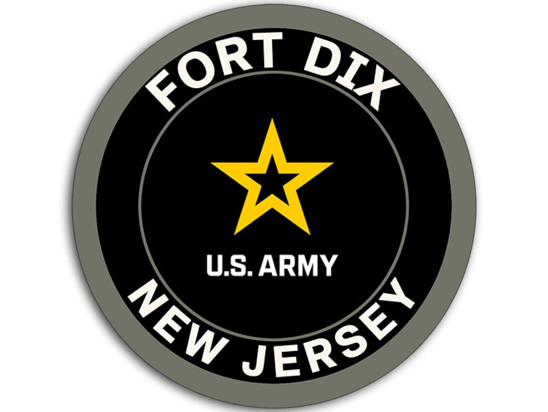 3x3 Inch Round FORT DIX U.S. Army Base Sticker military Army - Etsy