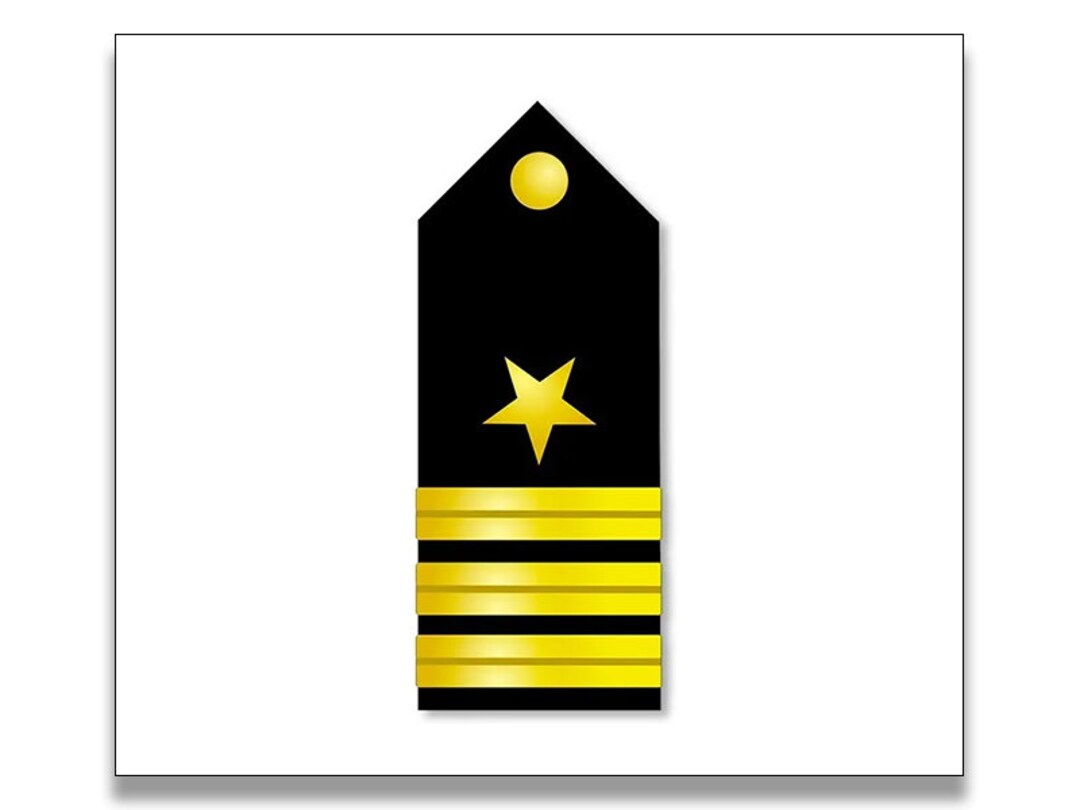 2x5 Inch US Navy Rank O5 Commander Sticker (vinyl Decal Ssii Lauto Car ...