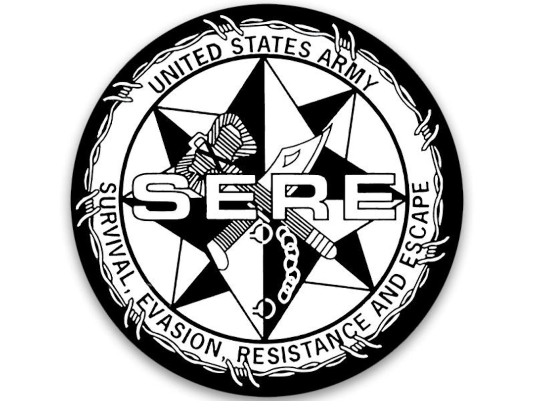 3 Inch Round US Army SERE Logo Sticker survival Evasion Soldier Vinyl ...