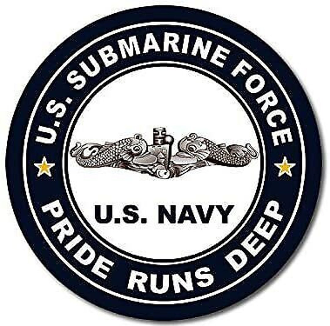 3 Inch Round Submarine Force Pride Runs DEEP Sticker logo Usn Decal ...