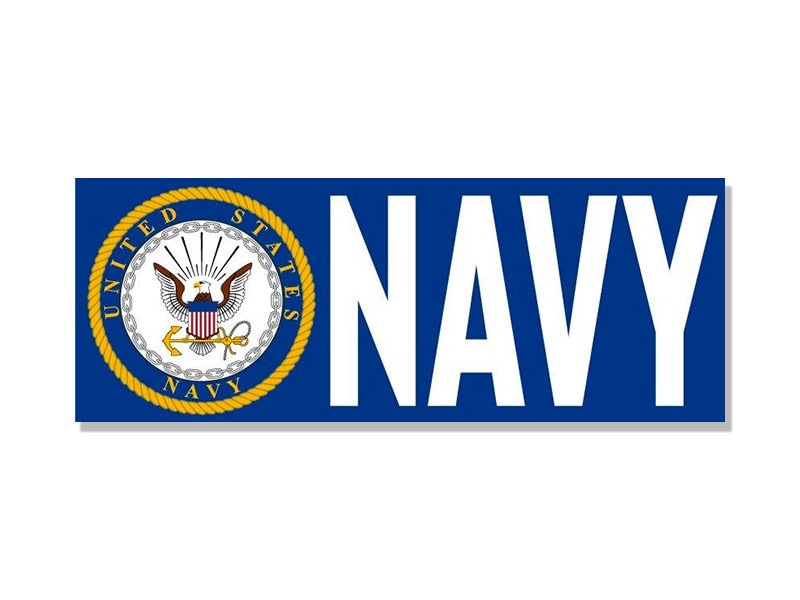 3x8 Inch Generic NAVY Bumper Sticker naval Vinyl Decal Sailor - Etsy