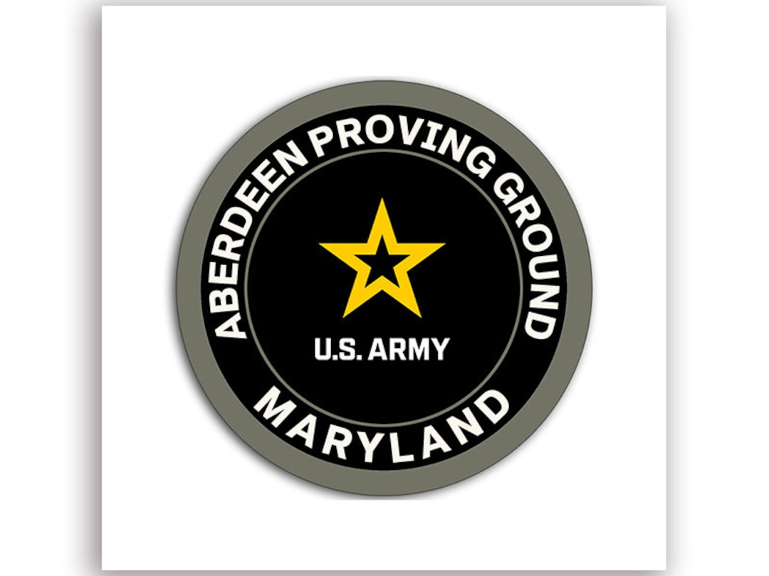 3x3 Inch Round ABERDEEN PROVING GROUND Army Base Sticker - Etsy