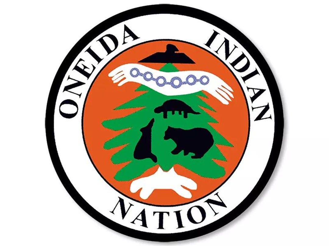 3x3 Inch Round Oneida Indian Nation Sticker vinyl Decal Bumper Auto Car ...