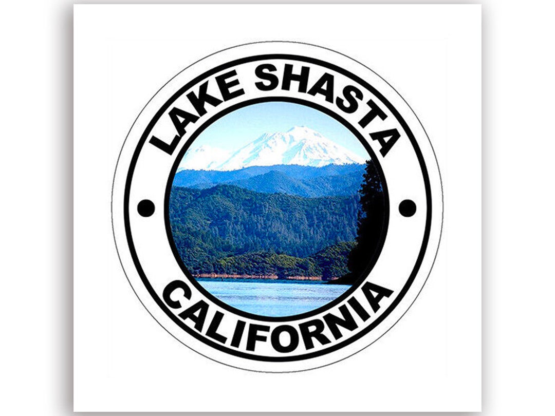 Round Lake Shasta California Sticker (vinyl Ca Cali Auto Car Truck Rv ...