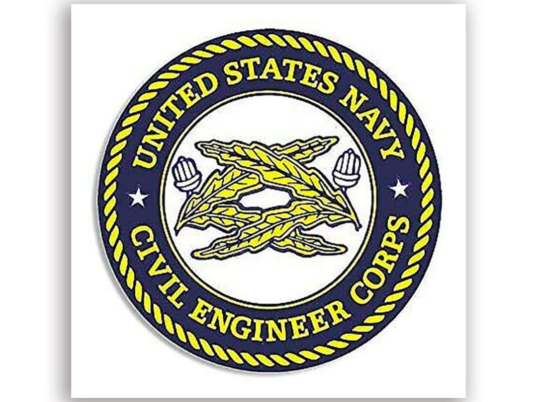 Navy Civil Engineers Corp Seal Sticker (decal Vinyl Logo Sailor Naval ...