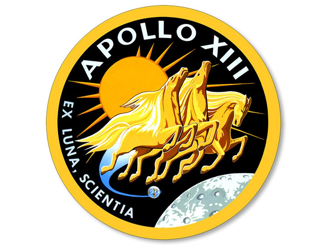 Round APOLLO XIII Sticker (vinyl Decal Auto Car Laptop Rv Truck Suv ...