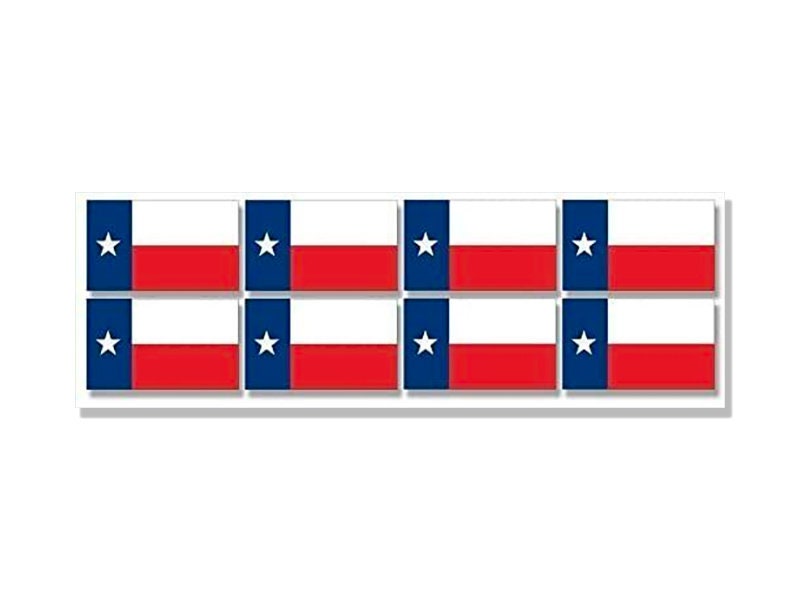 Sheet of 8: Texas Flag Stickers vinyl Decal Tx Scrapbooking - Etsy