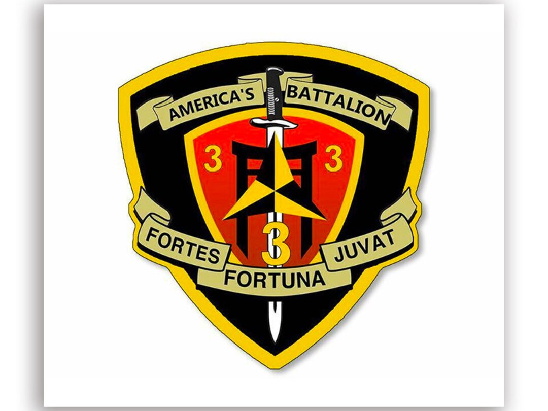 3 Inch 3rd Battalion 3rd Marines Shield Sticker (vinyl Decal Marine ...