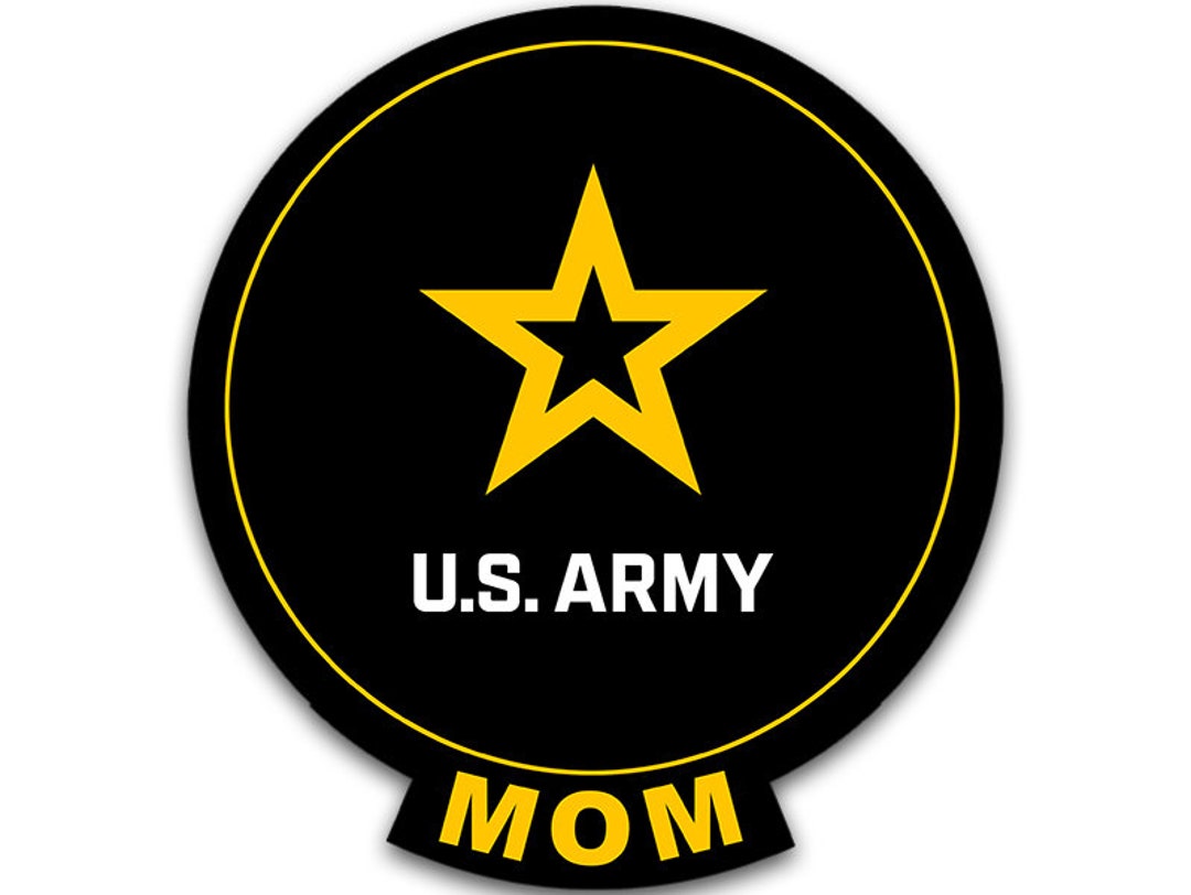 Round With Tab U.S. ARMY MOM Sticker (military Army Usa Armed Car Truck ...