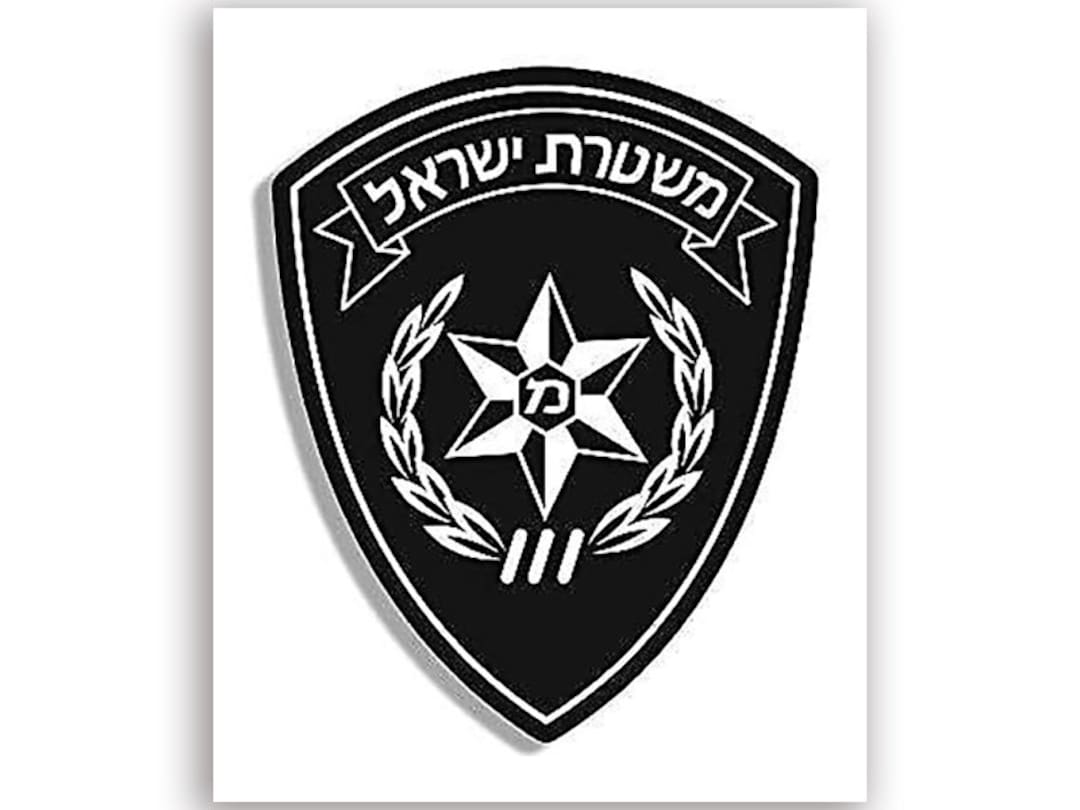 3x4 Inch Israel National Police Logo Sticker israeli Insignia Inp ...