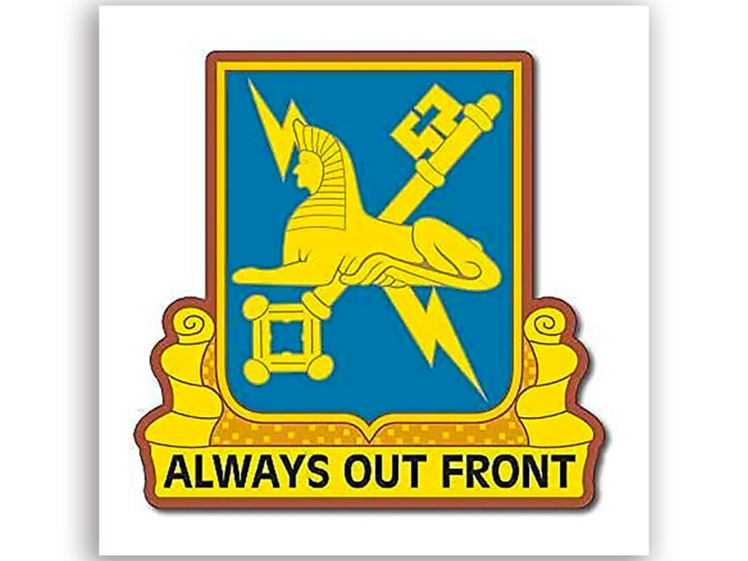 3x3 Inch Military Intelligence Seal Shaped Always Out Front - Etsy