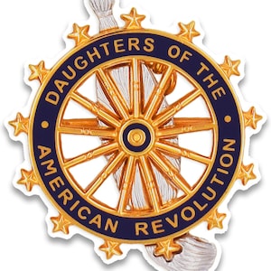 Round Compass DAUGHTERS of the American Revolution Sticker (america ...