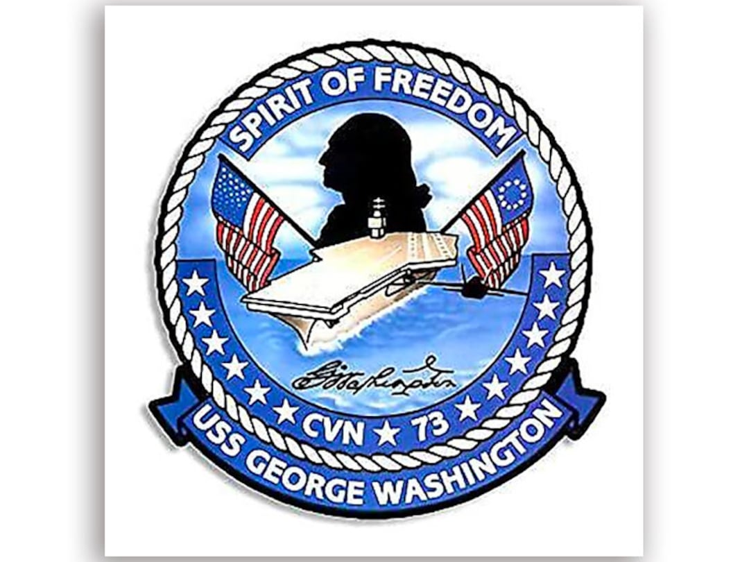 3x3 Inch U.S.S. George Washington Insignia Sticker seal Logo - Etsy