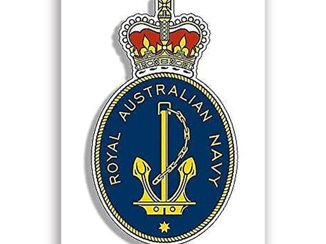 3x4 in Royal Australian Navy Crest Shaped Sticker (logo Australia Car ...