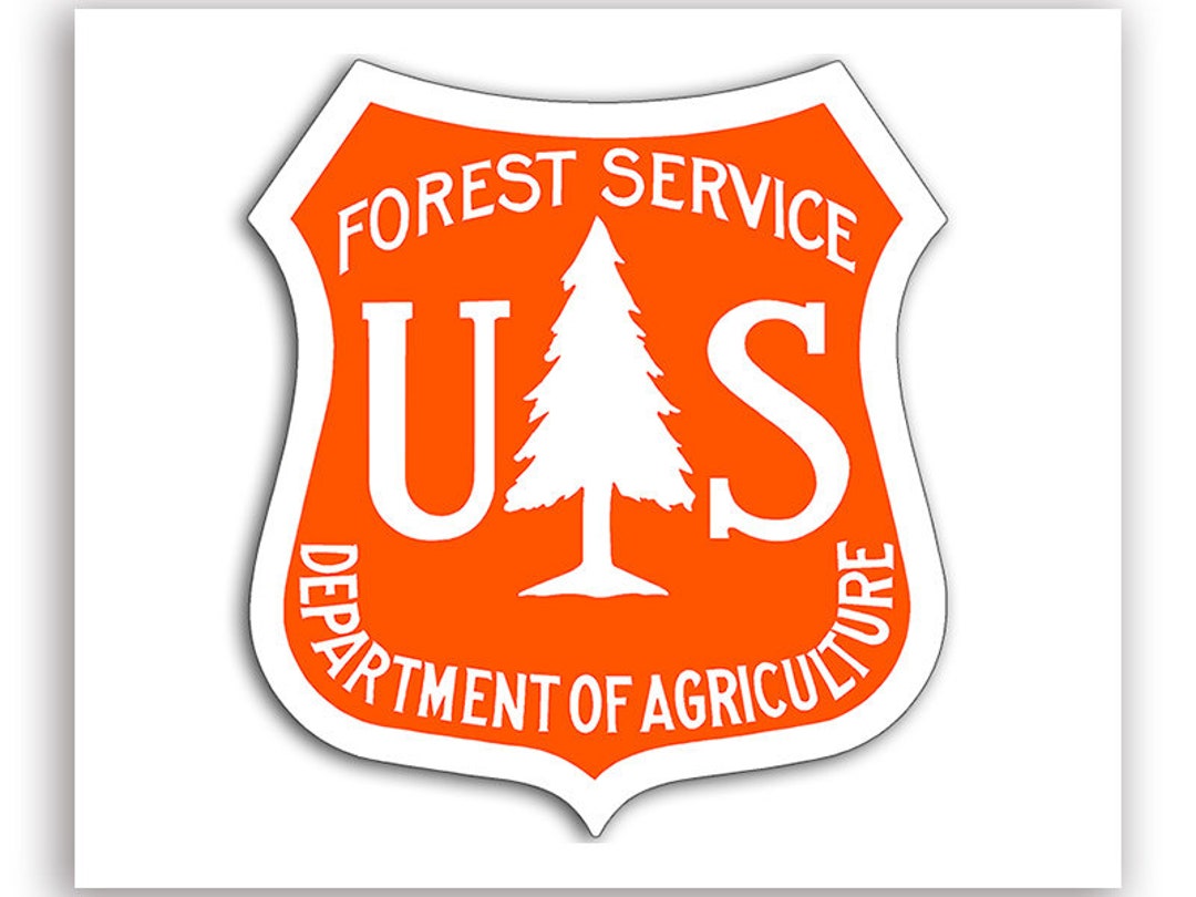 3 Inch [orange] US Forest Service Shield Shaped Sticker (auto Car Truck ...