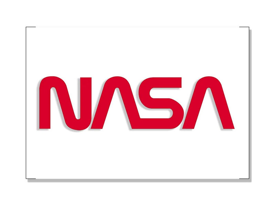 2x7 Inch Red NASA Bumper Sticker (vinyl Rocket Decal Usa Us Travel Rv ...