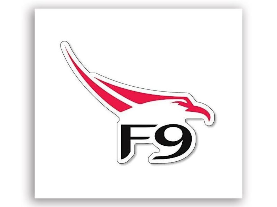 Space-x F9 Falcon Shaped Logo Sticker (outer Travel Rocket Dragon Nasa Musk Vinyl Decal Elon ...
