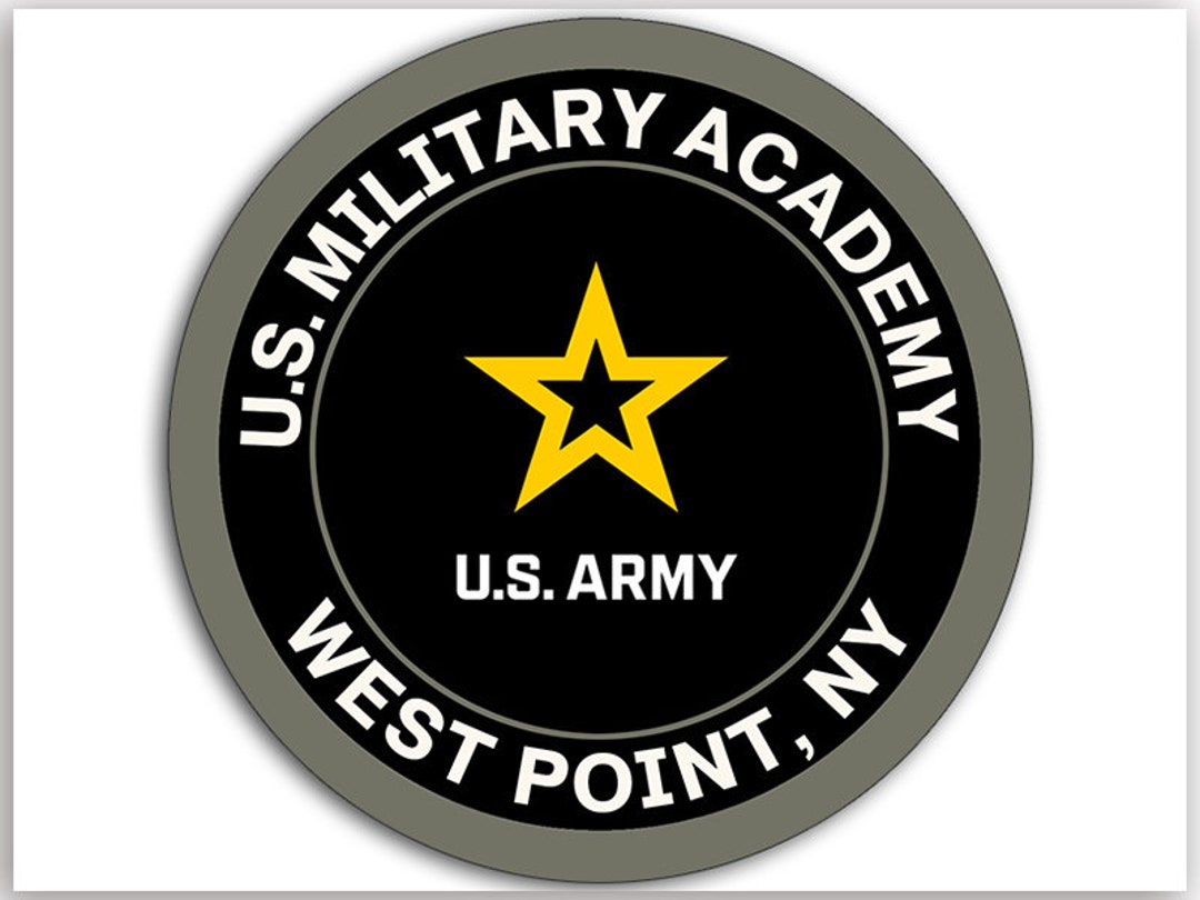 3x3 Inch Round U.S. MILITARY ACADEMY West Point Army Base Sticker decal ...