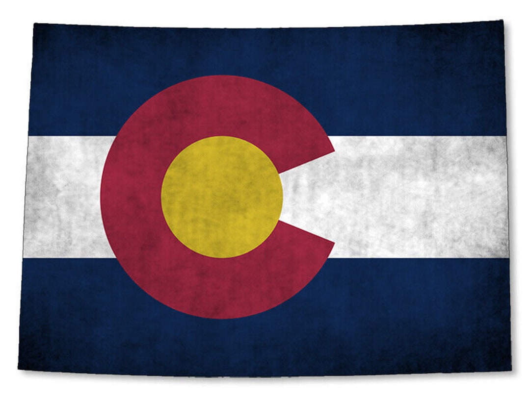3x4 Inch VINTAGE Colorado State Flag Sticker (co Vinyl Rocky Mountains ...