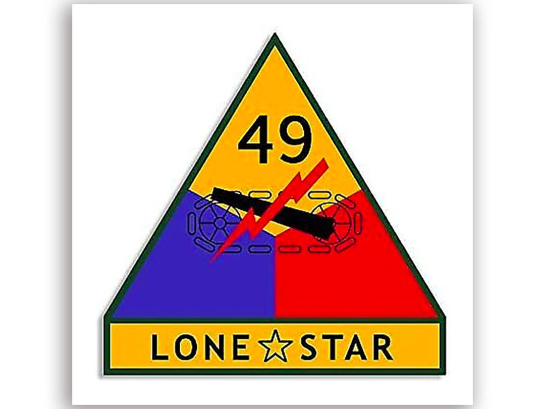 3x5 Inch 49th US Armored Division Seal Lone Star Sticker (logo Army ...