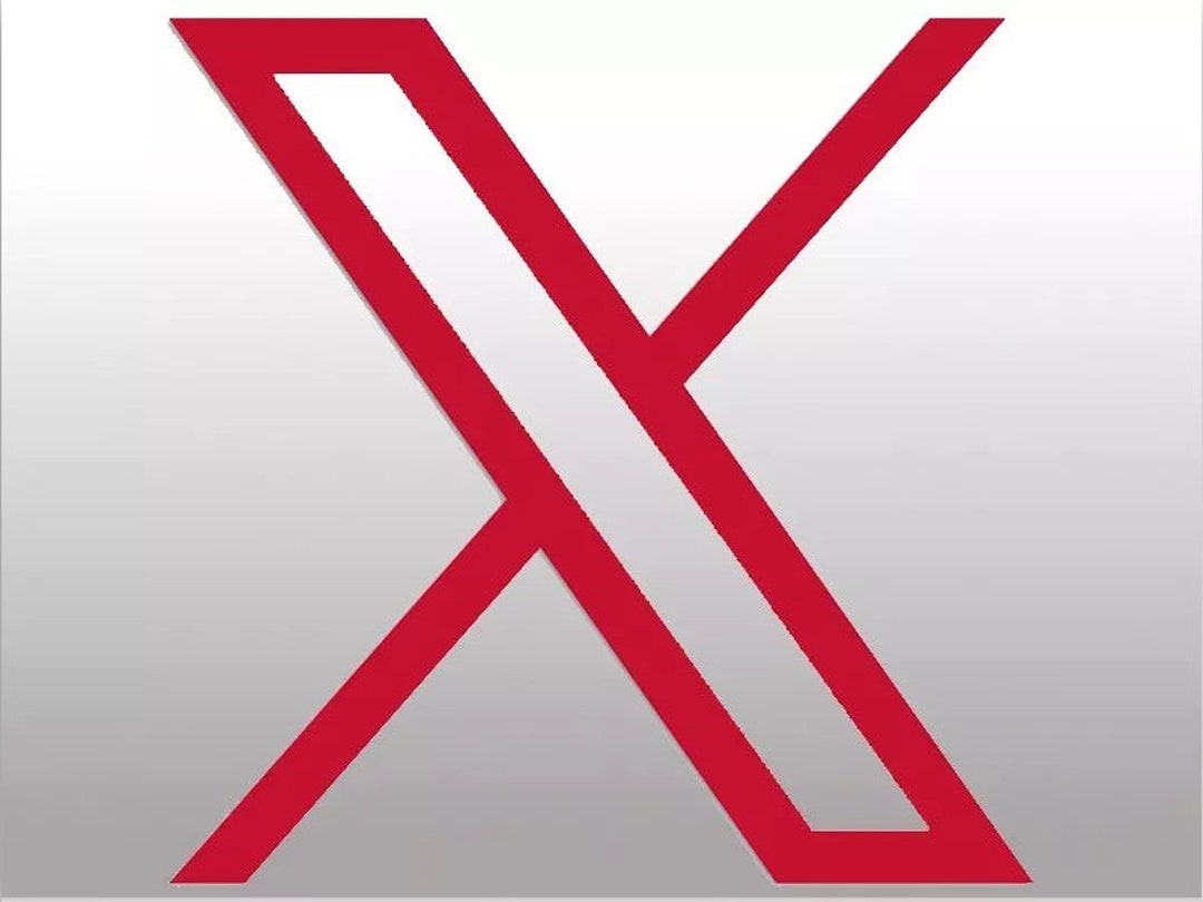 3 Inch RED Vinyl X Logo Sticker social Media Cell Auto Rv Car iPhone ...