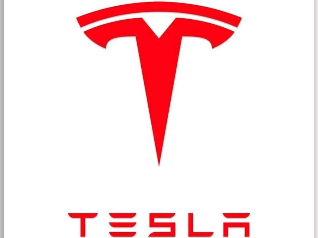 8.5x11 in Large Red Tesla T Logo BLEED Sticker (vinyl Decal Auto ...