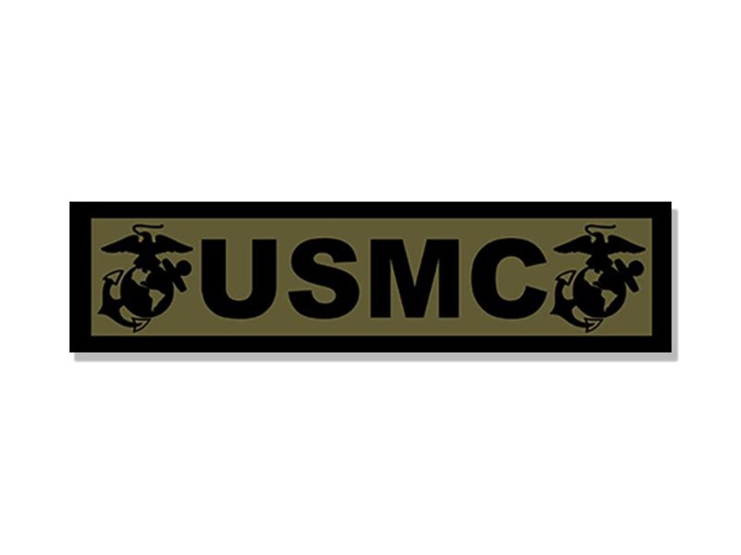 3x9 1.5x6 Inch Green Tab USMC Bumper Sticker (marine Corps Car Auto Rv ...