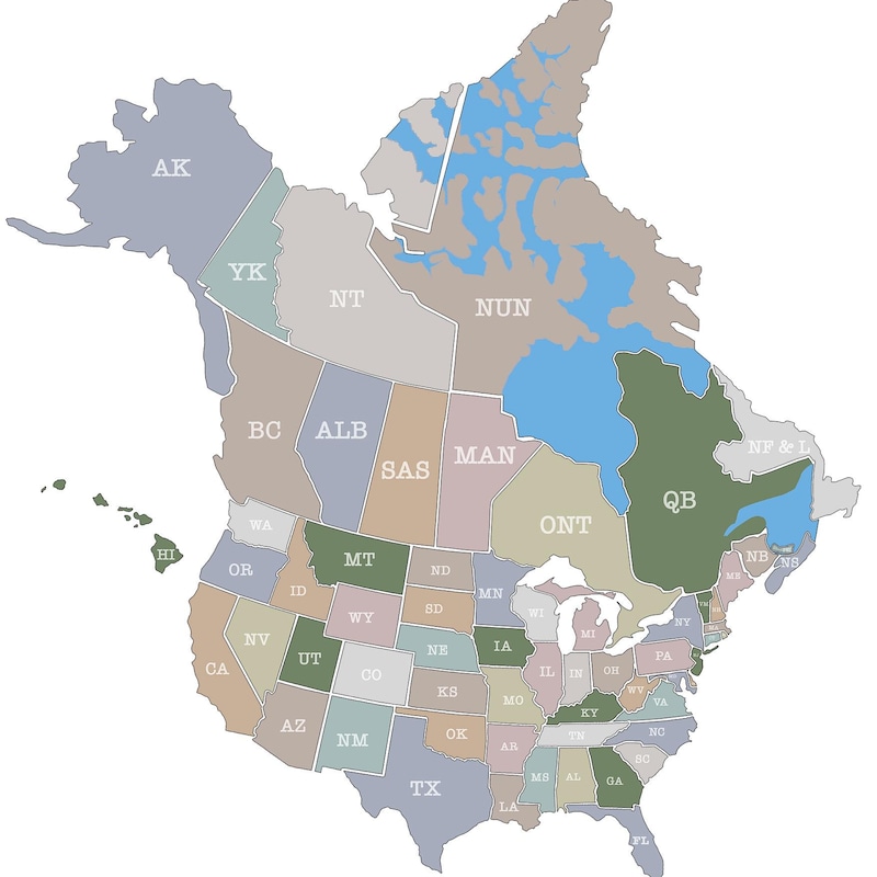 Travel Maps With Stickers - Etsy