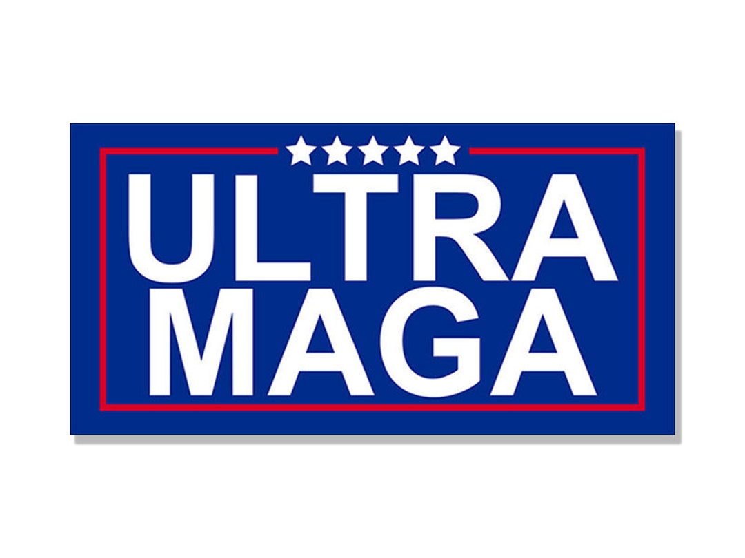 3x6 Inch BLUE Ultra MAGA Bumper Sticker decal Vinyl Trump - Etsy