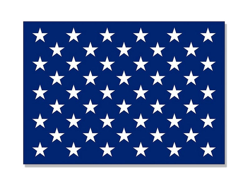 3x4 Inch Blue W White Stars US Navy Flag Sticker decal Car Jack Vinyl ...