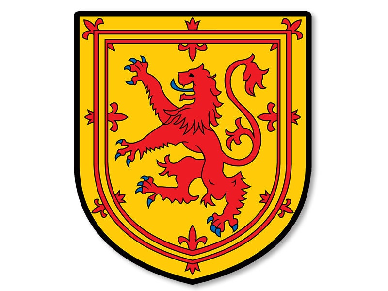 3x4 Inch SCOTLAND Coat of Arms Sticker europe United Kingdom Auto Rv ...