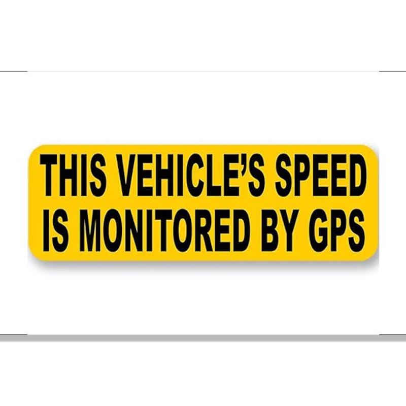 Speed Monitored by Gps Sticker - Etsy