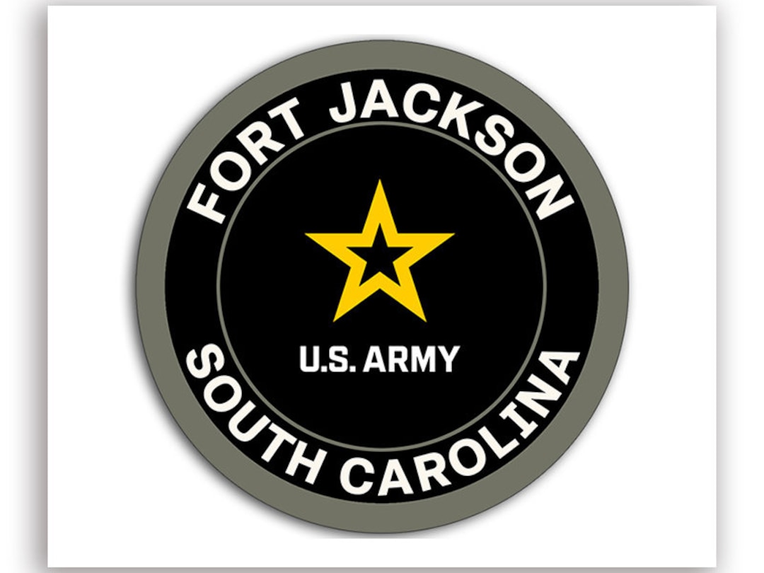 3x3 Inch Round FORT JACKSON US Army Base Sticker vinyl Decal Auto Car ...