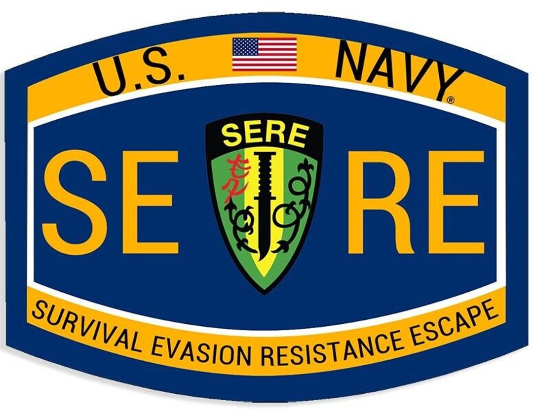 3x4 Inch US Navy SERE Sticker (survival Evasion Escape Ops Auto Rv ...