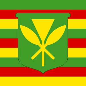 3x5 Inch Kanaka Maoli Flag Sticker (native Vinyl Decal Auto Car Truck ...