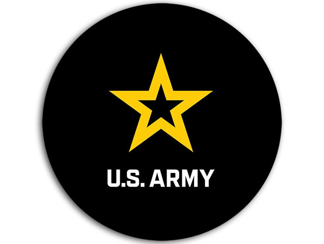 8 Inch LARGE Round Official US Army Logo Sticker military Army Usa ...