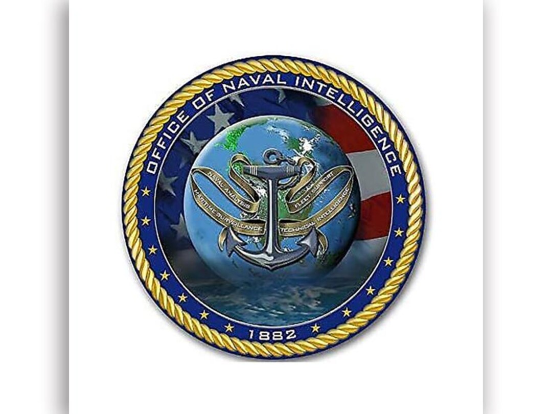 Round ONI Office of Naval Intelligence Seal Sticker (1882 Vinyl Decal ...
