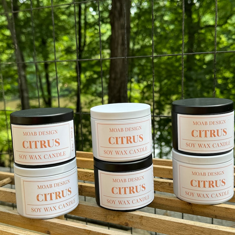 4oz Scented Soy Wax Candle - Etsy