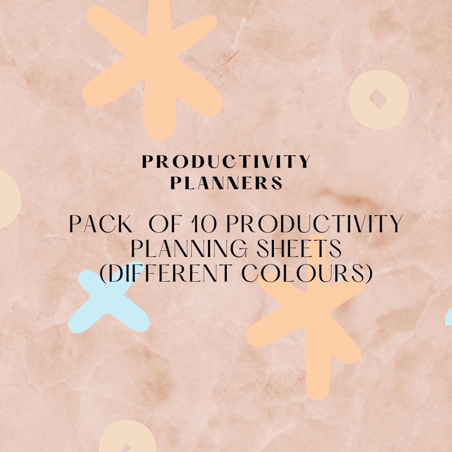 Pack of 10 Productivity Planning Templates Productivity Planner ...